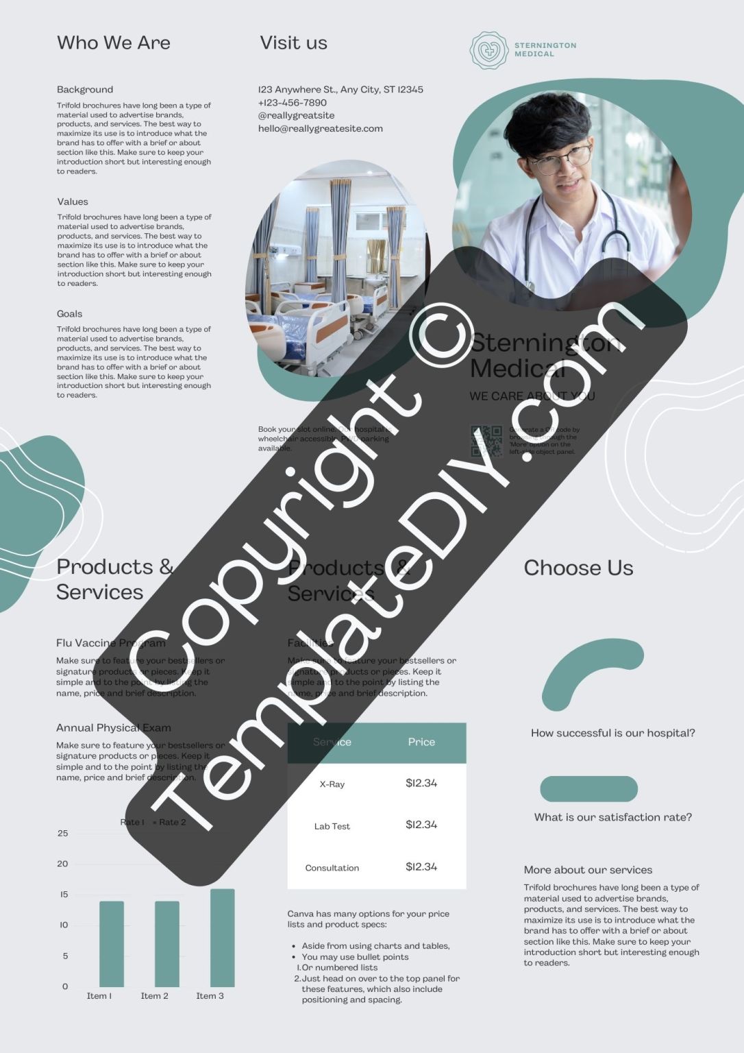 Medical Pamphlet Template Printable PDF, Word [Editable]