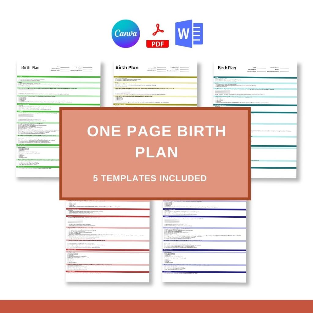 One Page Wedding Program Template Printable Template PDF