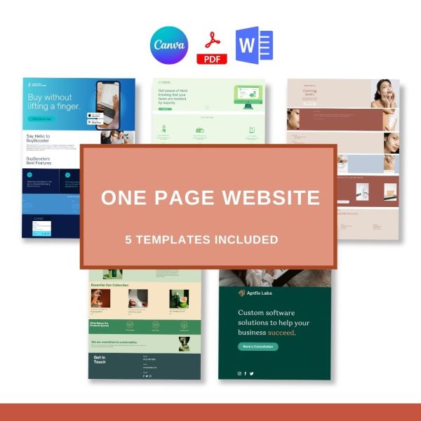 One Page Report Template Printable PDF, Word [Editable]