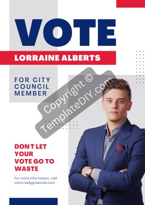 Political Postcard Template Printable PDF, Word [Editable]