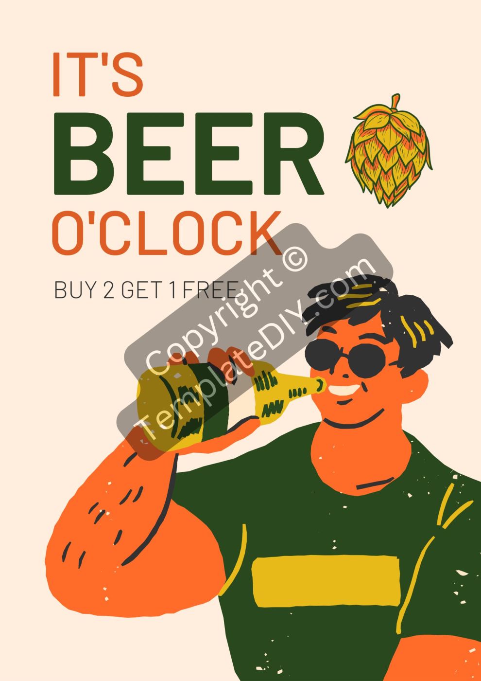 Beer Poster Template Printable PDF, Word [Editable]