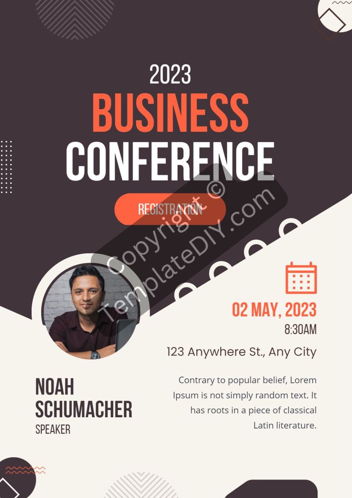 Conference Pamphlet Template Printable PDF, Word [Editable]