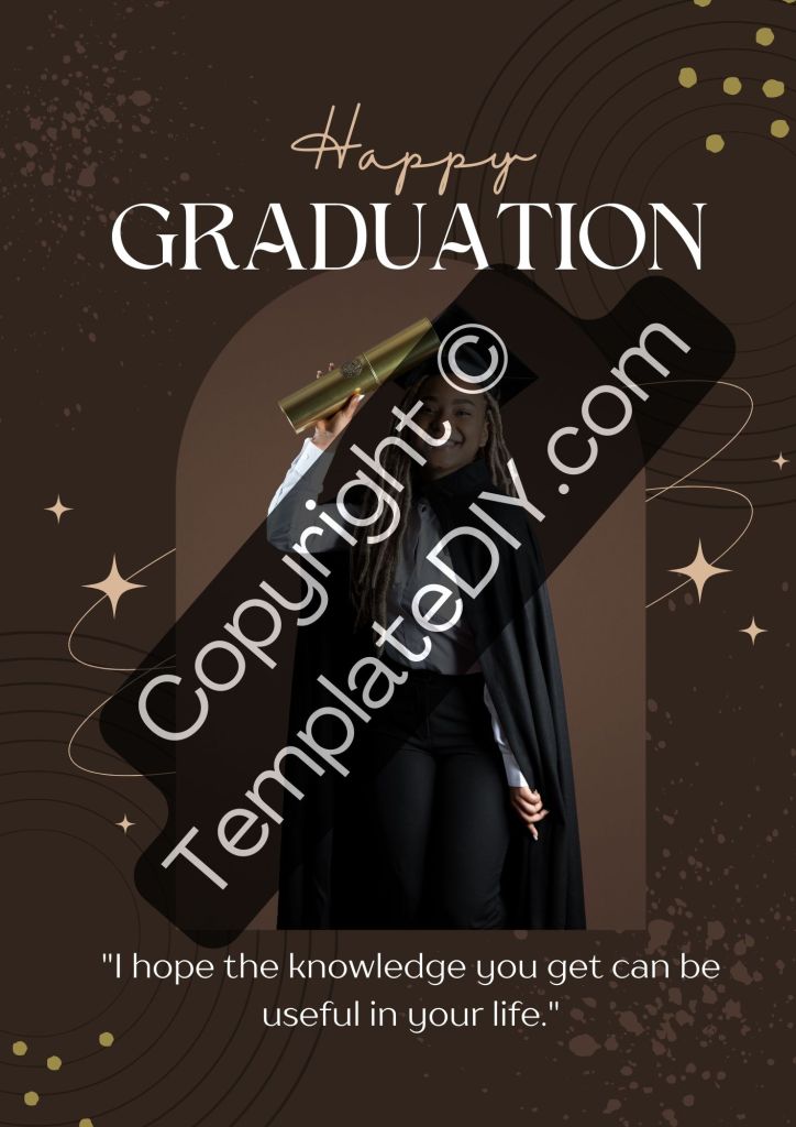 Graduation Pamphlet Template Printable PDF, Word [Editable]