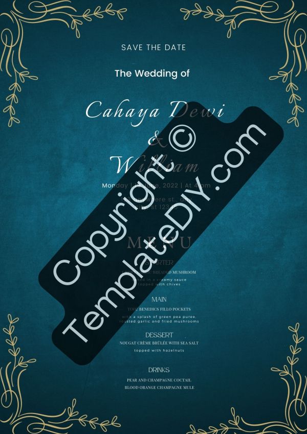 Wedding Pamphlet Template Printable PDF, Word [Editable]