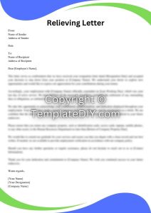 HCL Relieving Letter Sample with Examples [Word Editable]