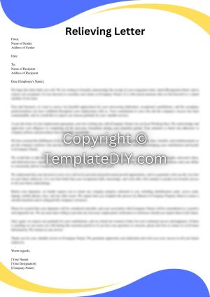 HCL Relieving Letter Sample with Examples [Word Editable]