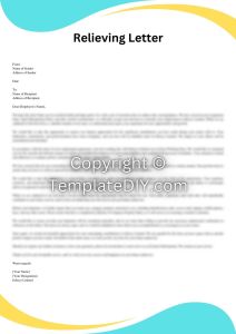 Infosys Relieving Letter Sample with Examples [Word]