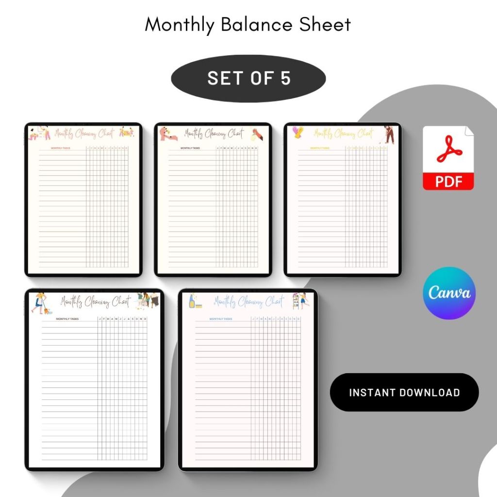 Annual Balance Sheet Template PDF, Word, Excel