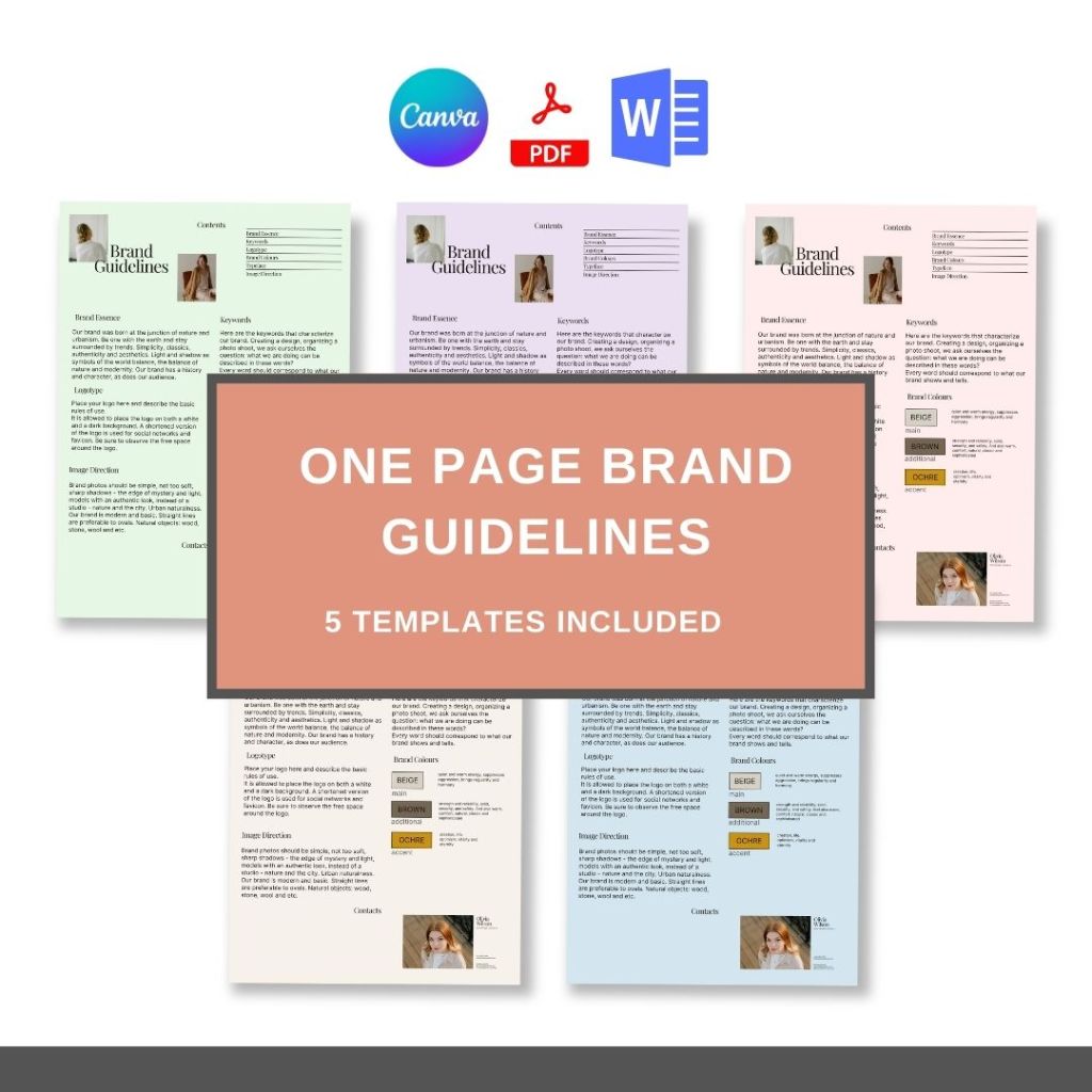 One Page Wedding Program Template Printable Template PDF