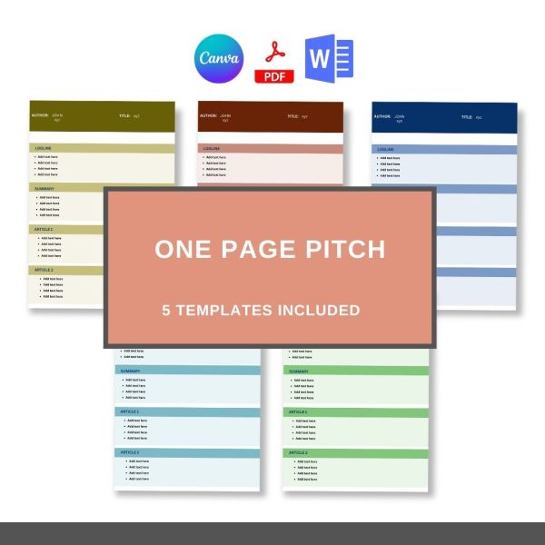 One Page Newsletter Template Printable PDF, Word [Editable]