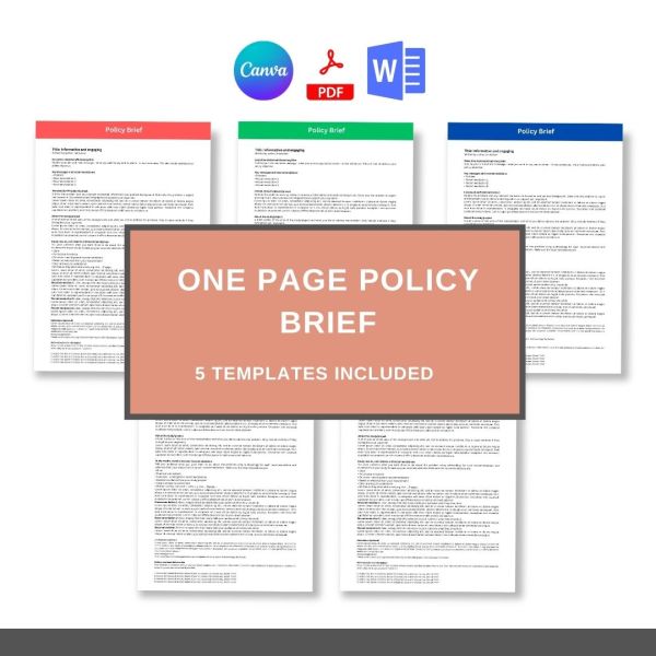 One Page Brochure Template Printable PDF, Word [Editable]