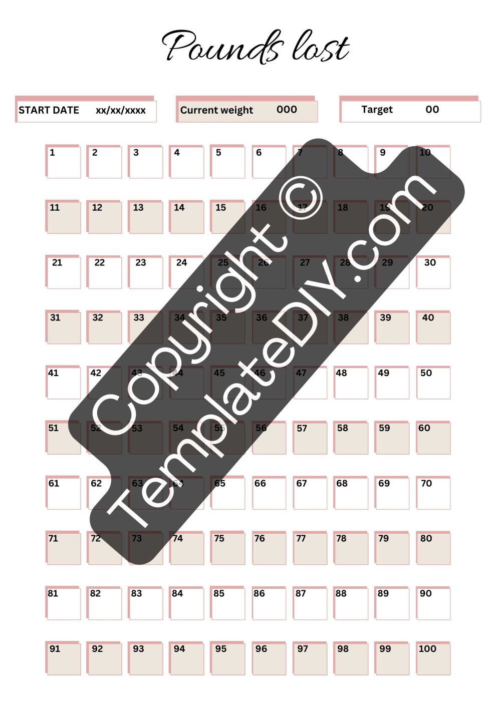 Printable Weight Loss Plan Template PDF, Word [Editable]