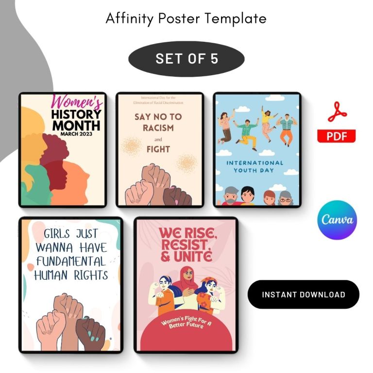 Affinity Poster Template Printable PDF, Word [Editable]