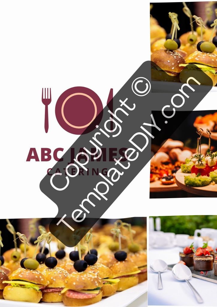 Catering Pamphlet Template Printable PDF, Word [Editable]