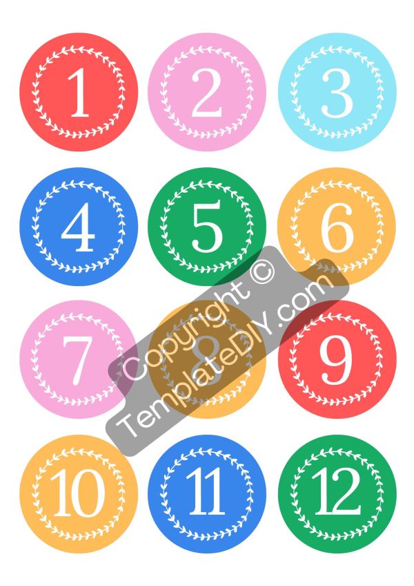 Buldak Advent Calendar Printable Template in PDF, Word