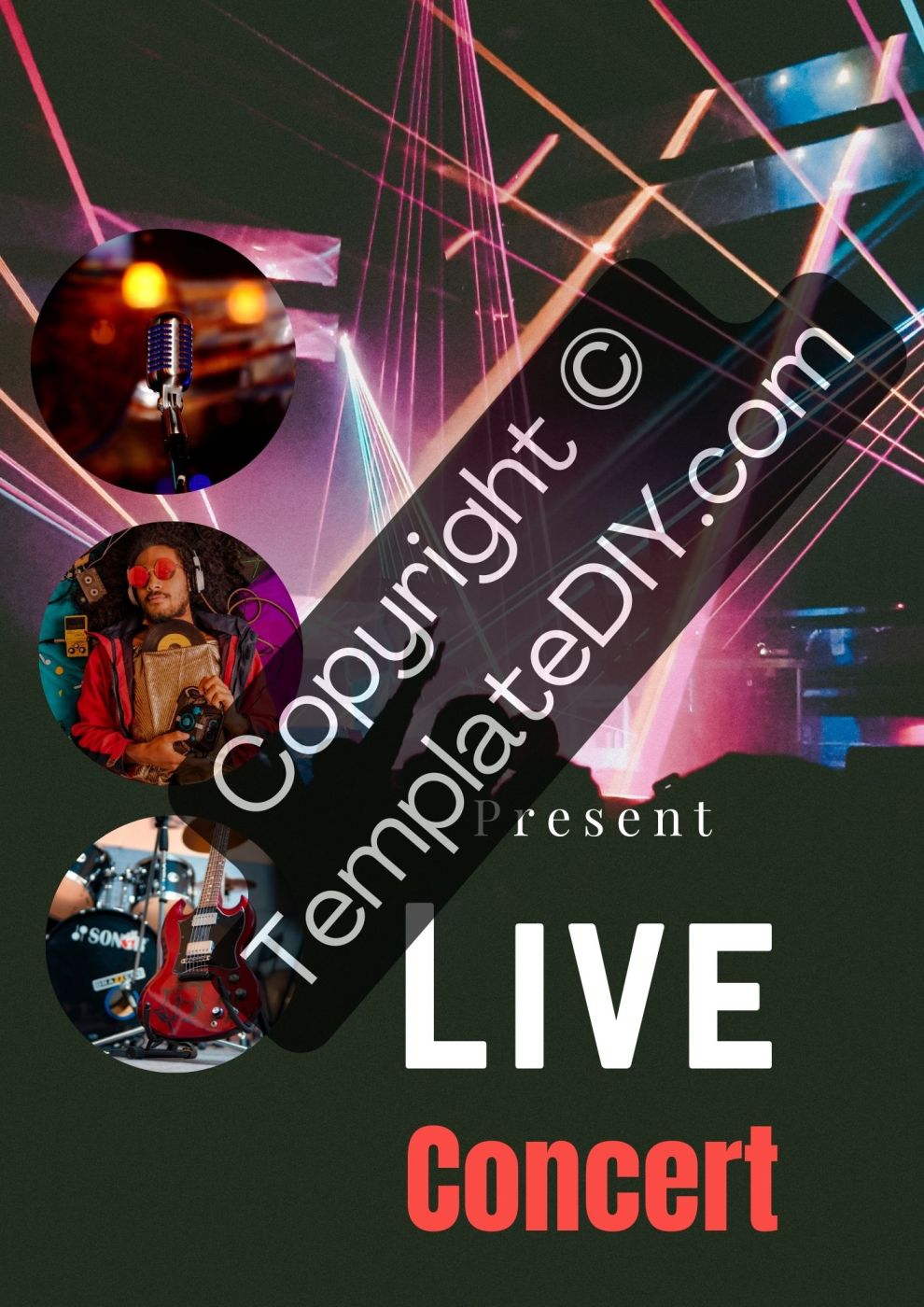 Concert Pamphlet Template Printable PDF, Word [Editable]