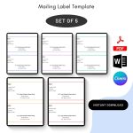 Professional File Folder Labels Template | Printable & Editable
