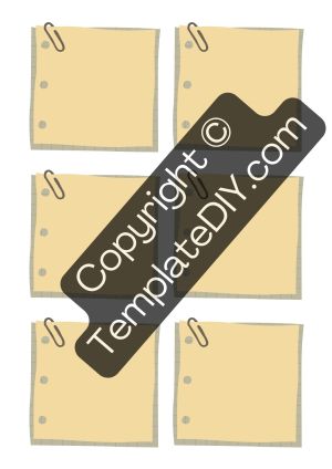 Sticky Notes Template Printable Blank PDF, Excel, Word