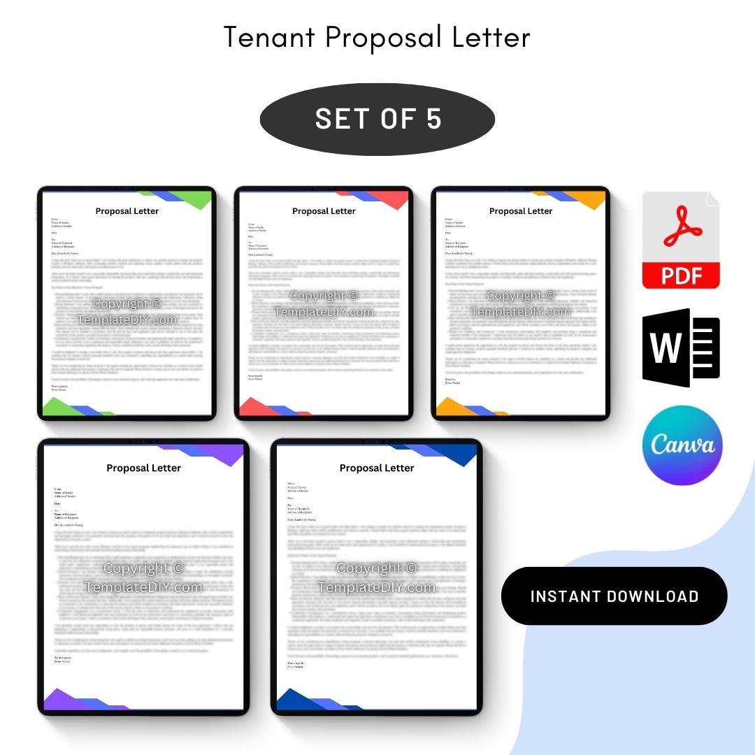 Tenant Proposal Letter Sample with Examples [Word]