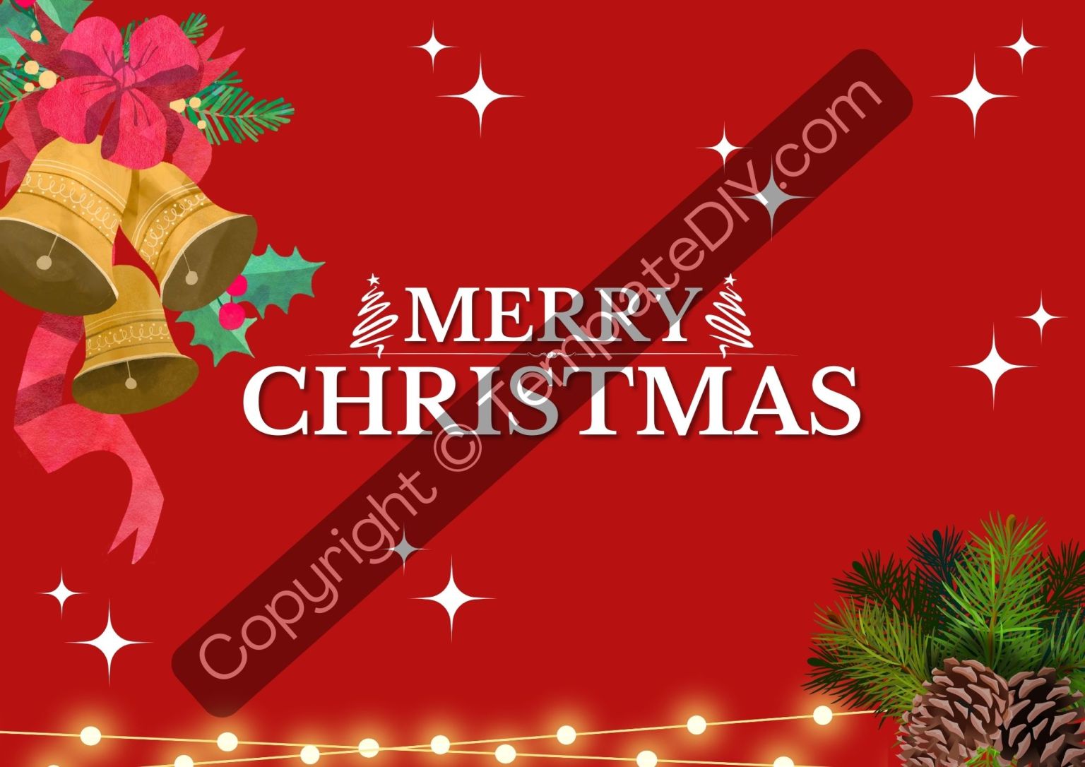 Garage Door Christmas Banner Clip Art Printable Template Pdf