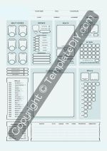 DND Character Sheet Printable Template in PDF and Word