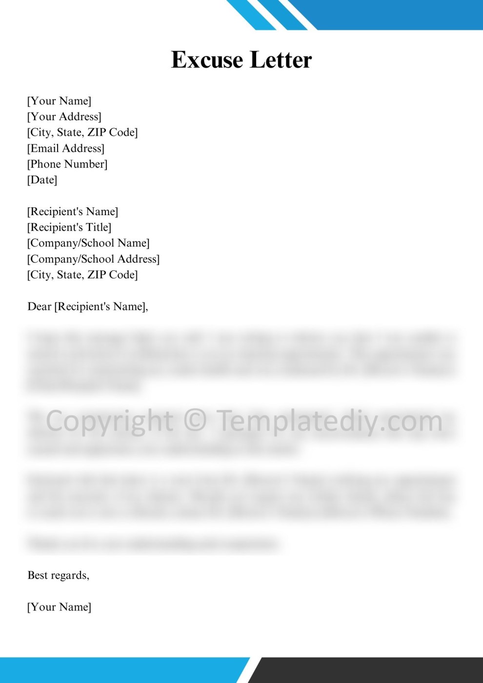 Printable Eye Checkup Doctor Note Template