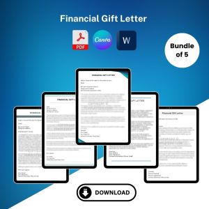 Financial Gift Letter Template Printable Blank [Pdf, Word]