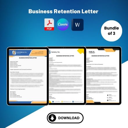 Business Retention Letter Sample Template with Examples