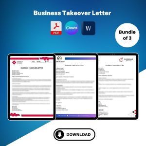 Business Takeover Letter Template | Download Formal Example