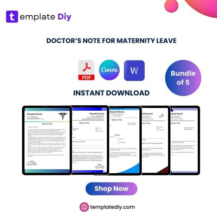 Doctors Note for Maternity Leave Template [Word Editable]